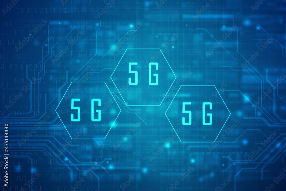 2d rendering 5G Network 5G Connection Stock Illustration | Adobe Stock