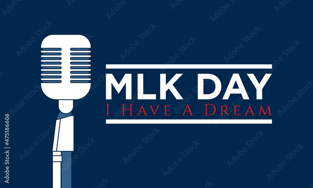 MLK Day Background Design. Stock Vector | Adobe Stock