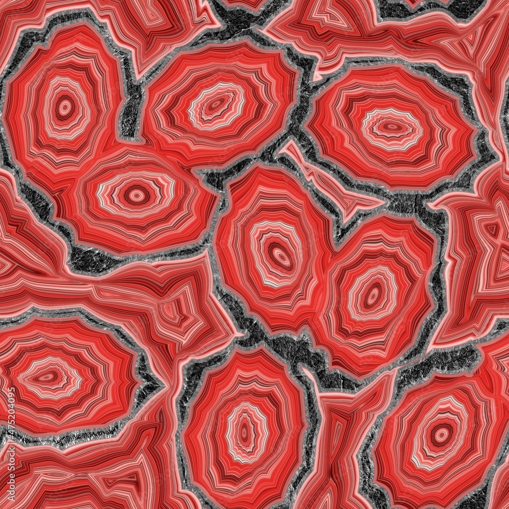 Seamless banded agate geode marble rock with gray stone edge surface ...