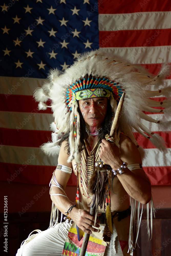 portrait Native American or American Indian Indigenous peoples of the ...