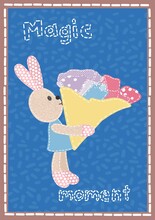 Easter Bunny Patchwork Art Print Free Stock Photo - Public Domain Pictures