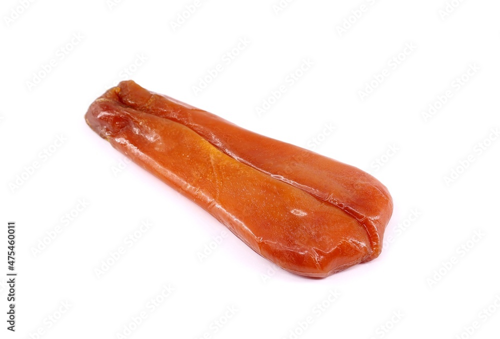 Whole piece of Bottarga, italian gastronomic specialty. It is made of ...