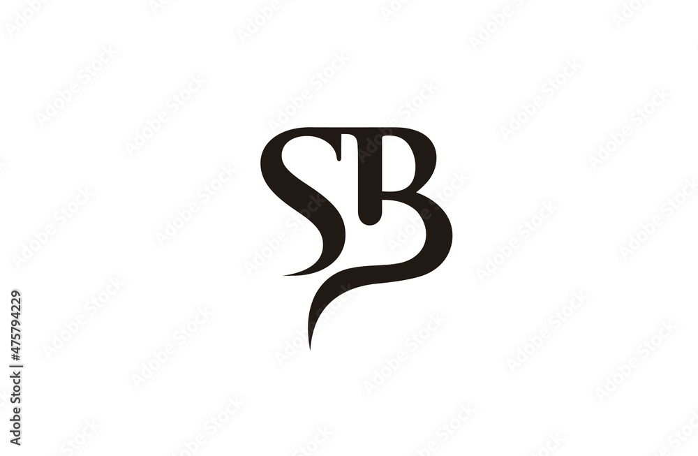 initial SB logo design vector Stock Vector | Adobe Stock