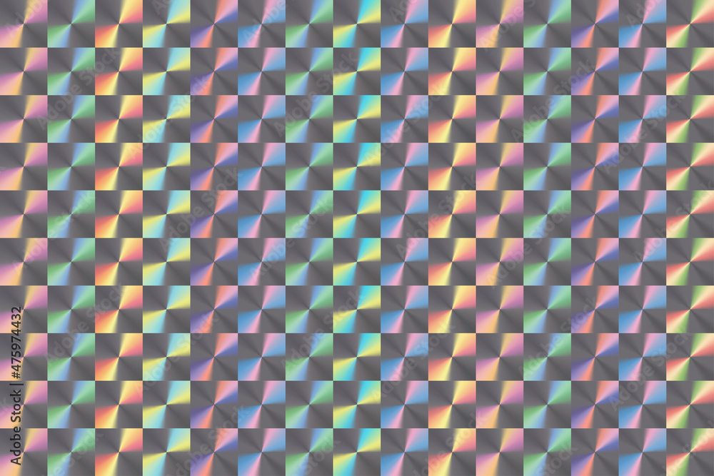 Hologram sticker background. Modern holo paper background with colored ...
