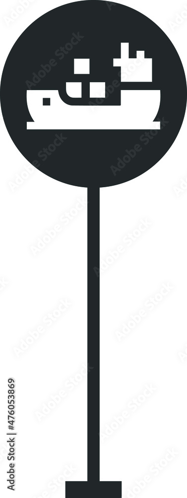 Ship in dry dock icon. Clipart image isolated on white background Stock ...