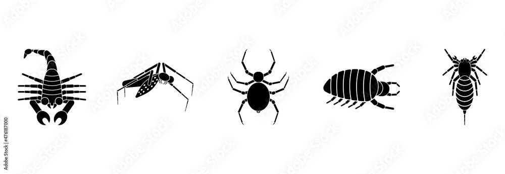 insect icon set, insect vector set sign symbol Stock Vector | Adobe Stock