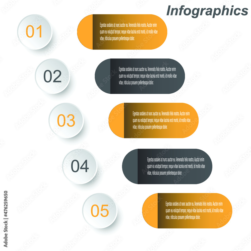 Infographic display template. Idea to display information, ranked and ...