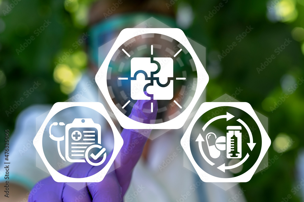 Medical concept of strategy and tactics. Medicine treatment planning ...