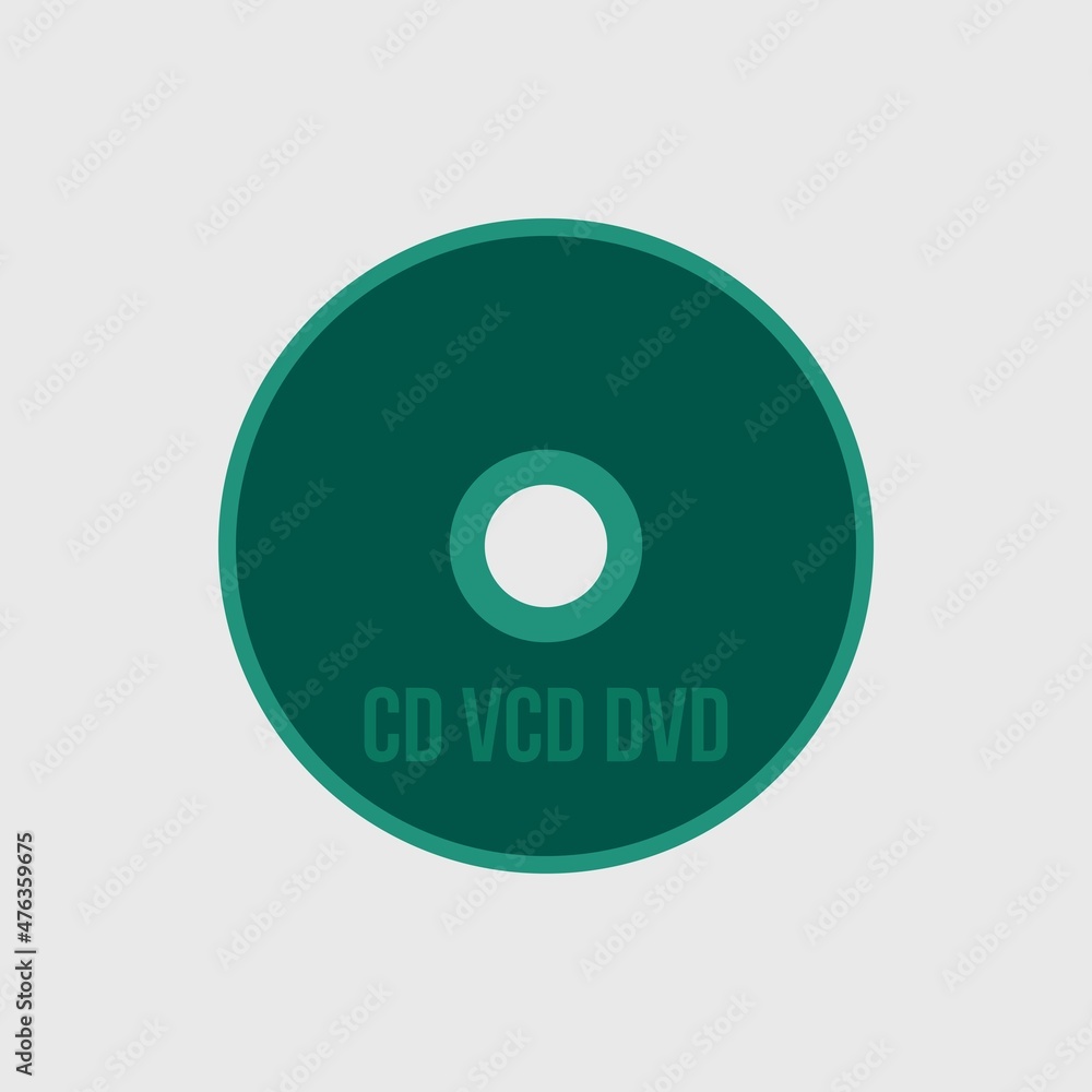 Compact disc sign vector illustration. VCD cassette symbol design Stock ...