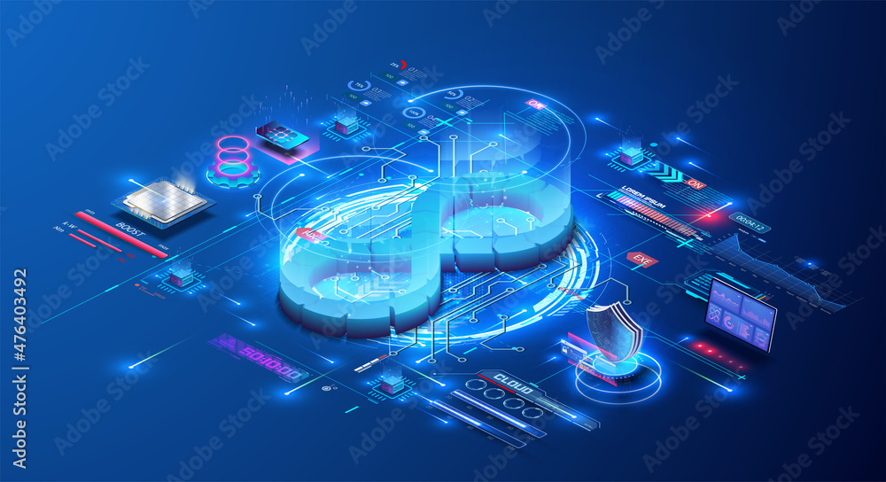 Software development operations infinity symbol. The concept of development operations ...