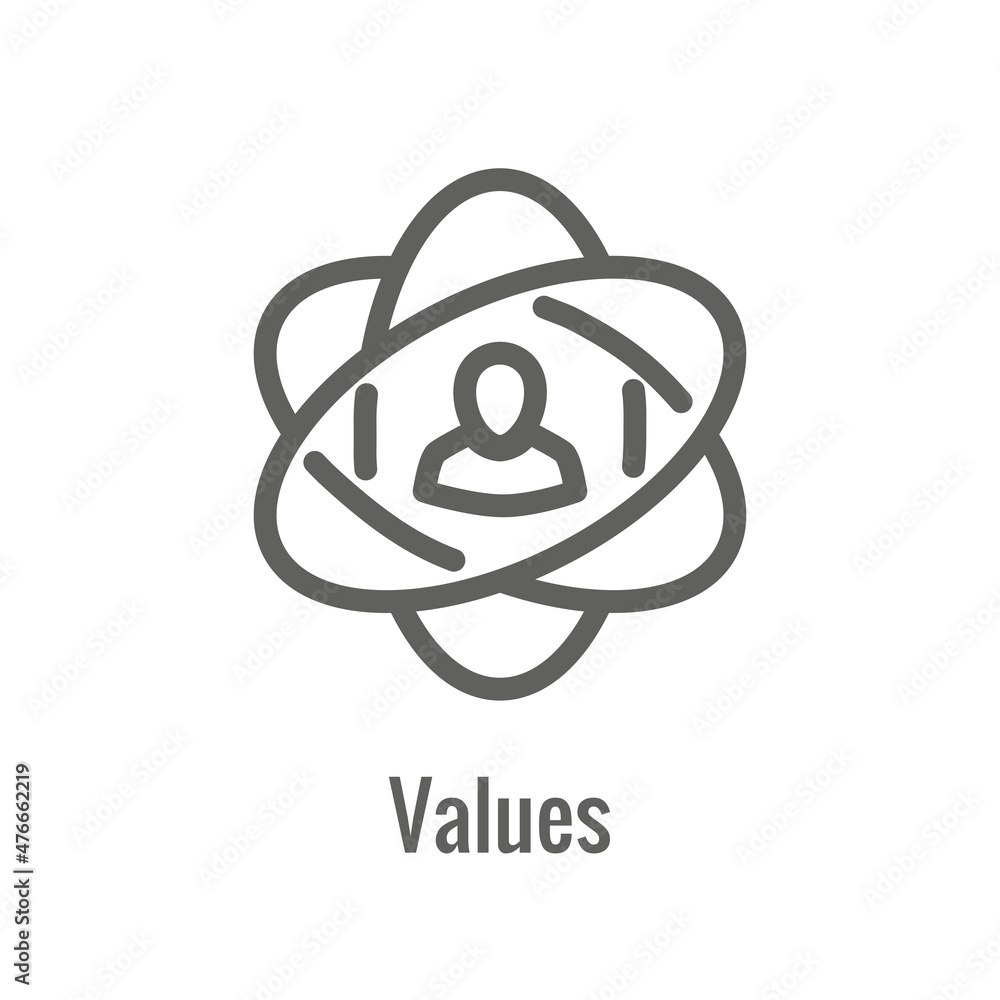 Mission icon to use with Core Values with Mission Statements Stock ...