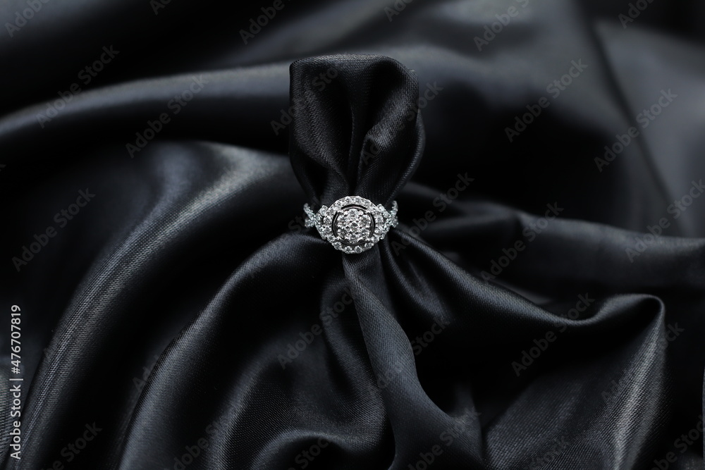 High jewelry banner with color natural gemstone and diamonds on gold ...