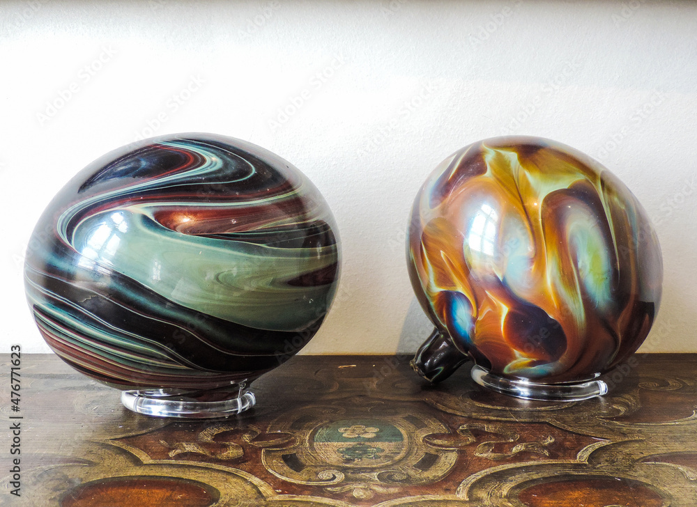 Murano, Italy, July 2017 - view of some beautiful glass sculptures at ...