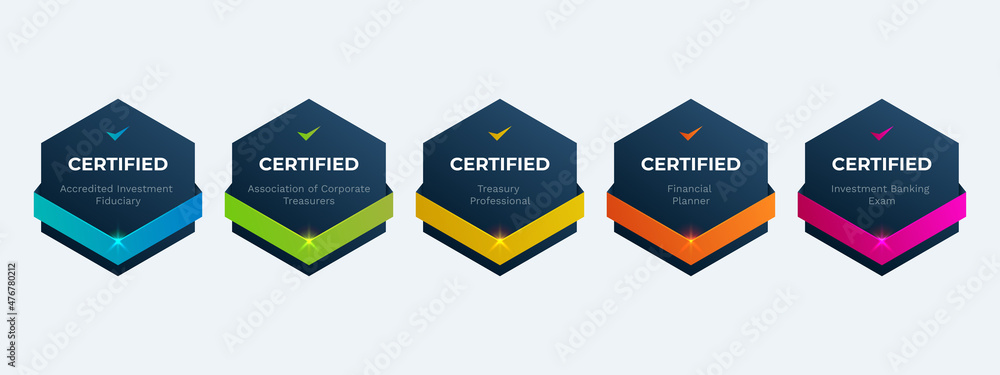 Information Technology Qualifications Certification Badge Design Template. Certified Company ...