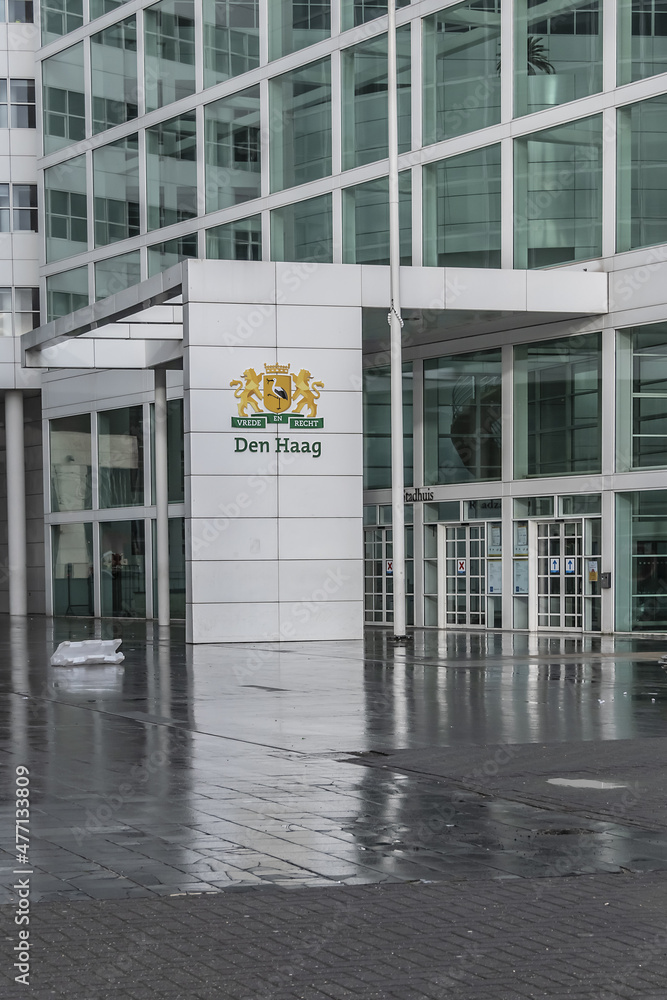 The Hague City Hall (Stadhuis) and Central Library building. City Hall ...