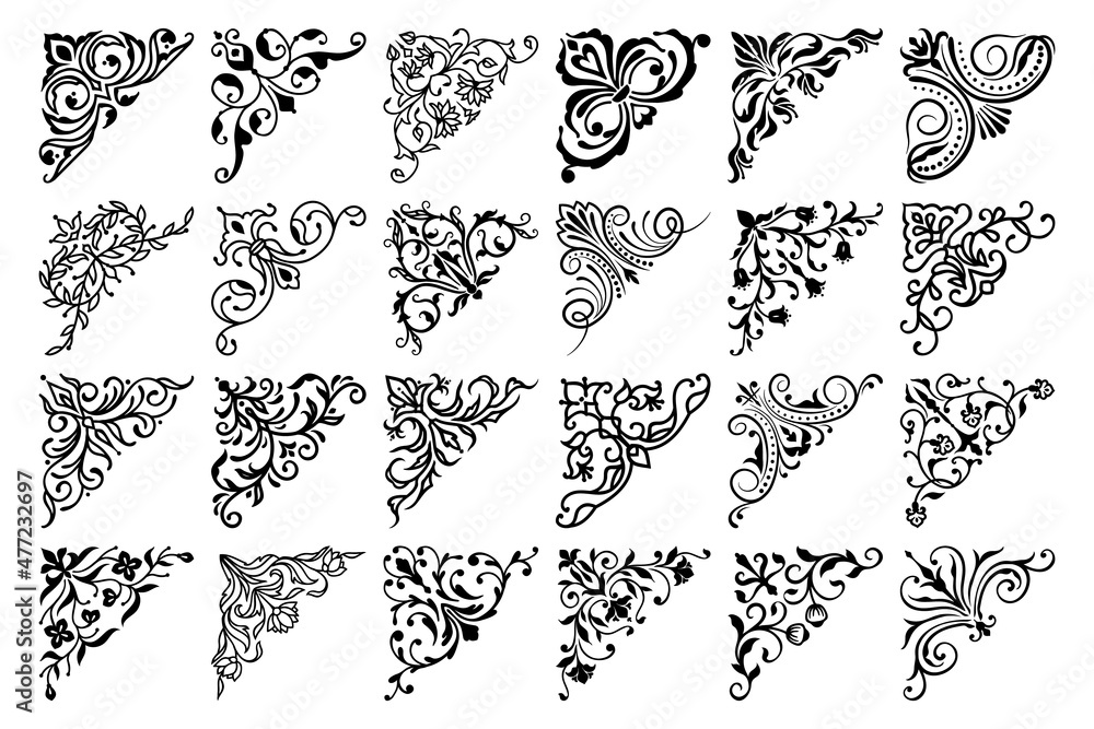 Vintage Page Corner Borders