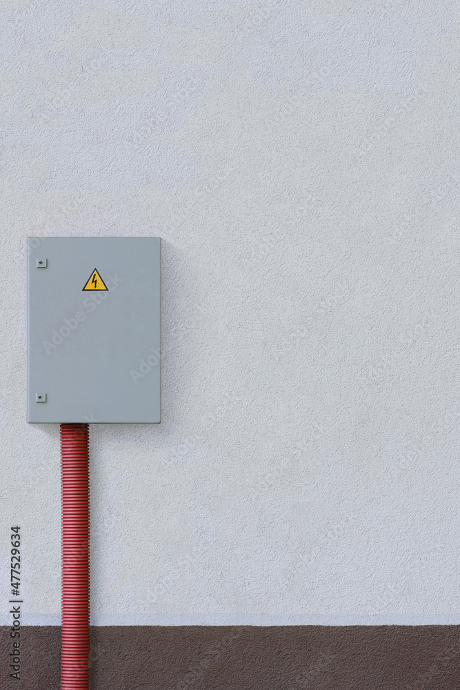 Power distribution wiring switchboard panel outdoor unit, grey ...