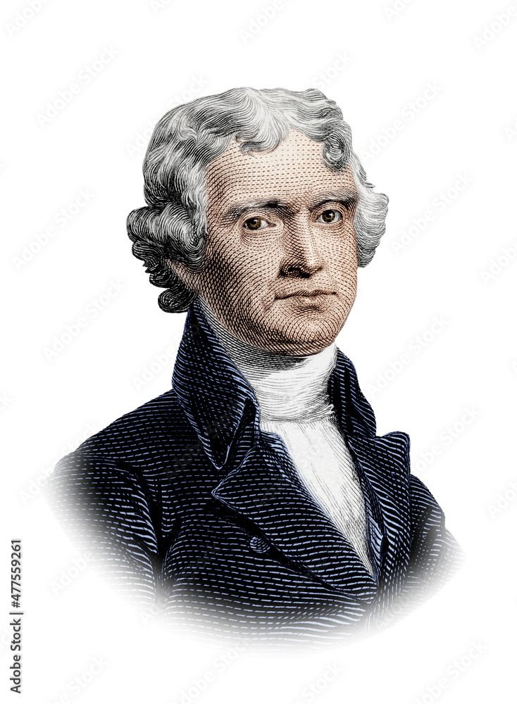 US President Thomas Jefferson Stock Illustration | Adobe Stock