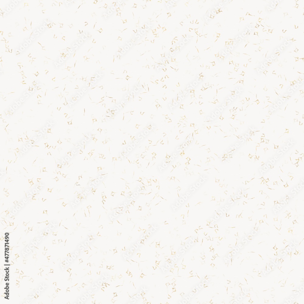 Handmade white gold metallic rice sprinkles paper texture. Seamless ...