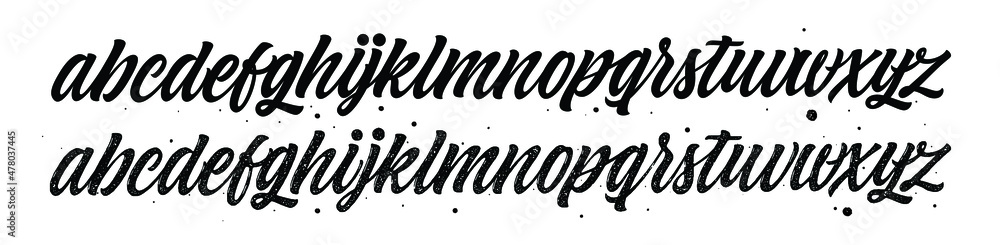 Handwritten Script font. Hand drawn brush style modern calligraphy ...