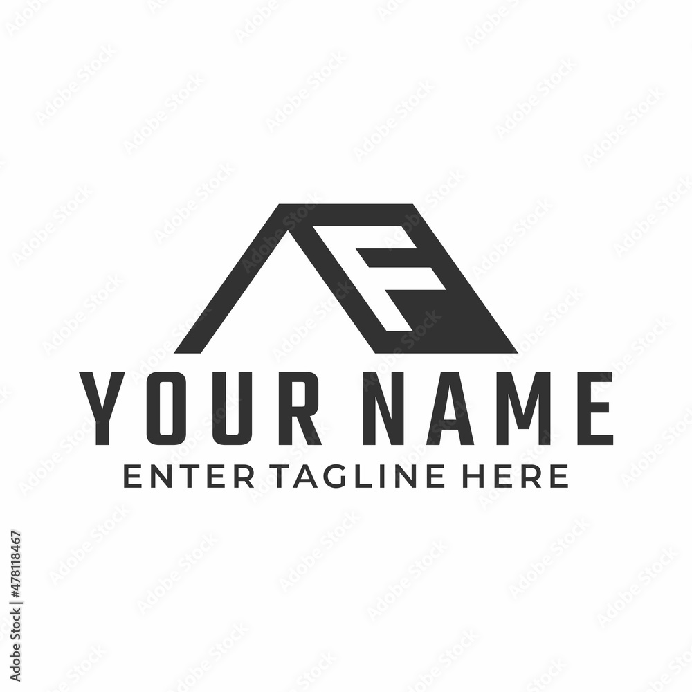 roof vector design, house building logo design illustration, vector ...