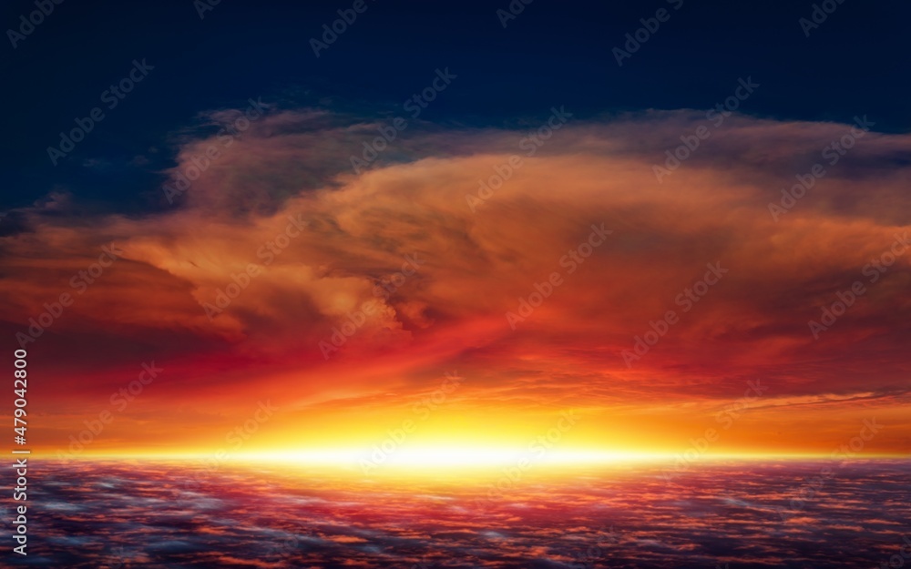 Terrible apocalyptic picture: beginning of world war, end of world ...