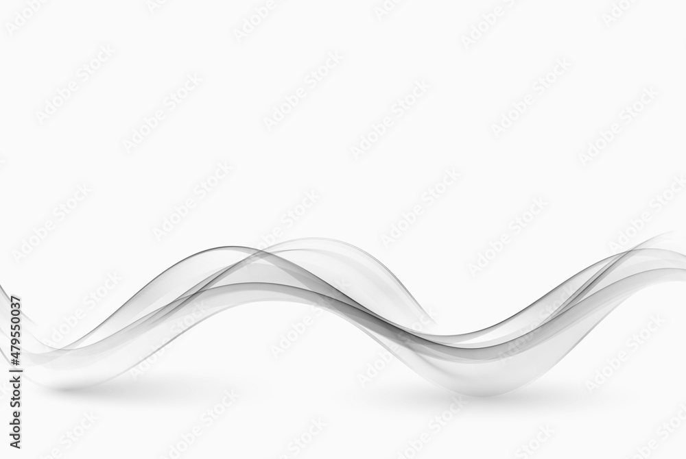Gray wavy transparent wave.Abstract gray wave background. Stock Vector ...