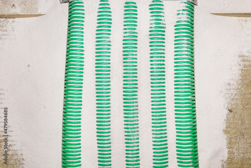Pipe insulation with expanded perlite in domestic ventilation with ...