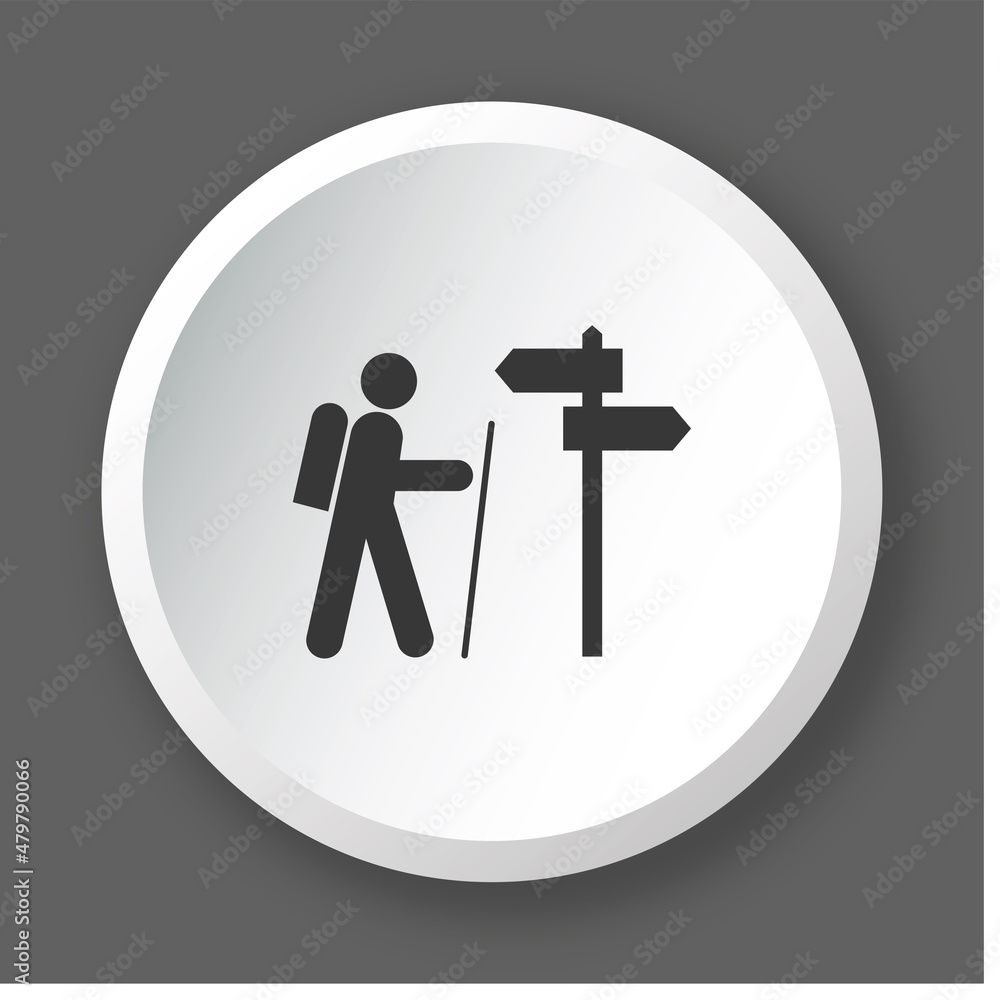 Logo randonnées pédestres. Stock Vector | Adobe Stock