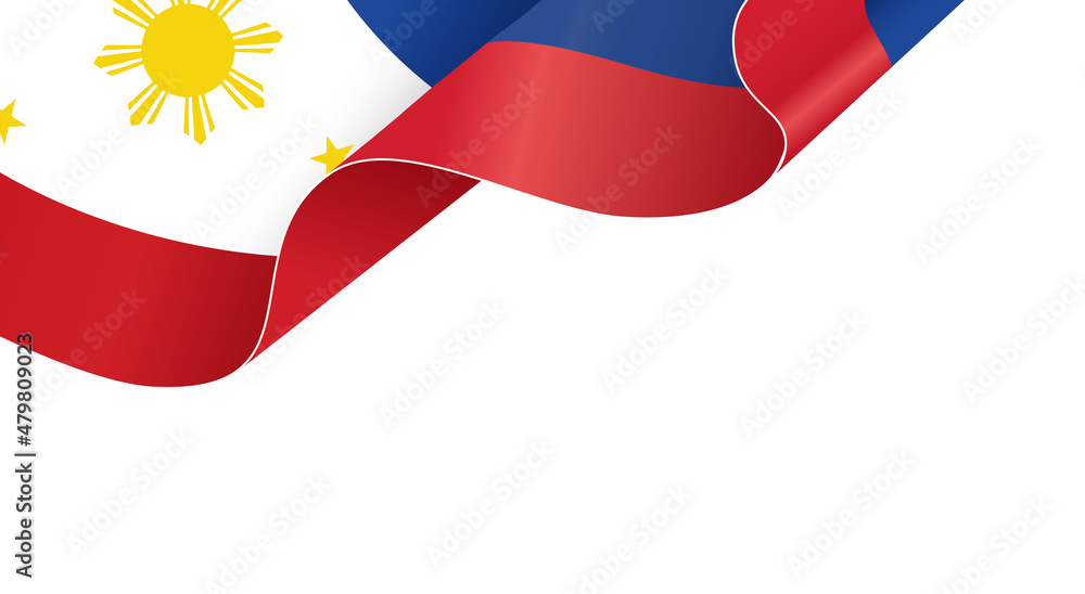 Image vectorielle Stock Corner waving Philippines flag isolated on png ...