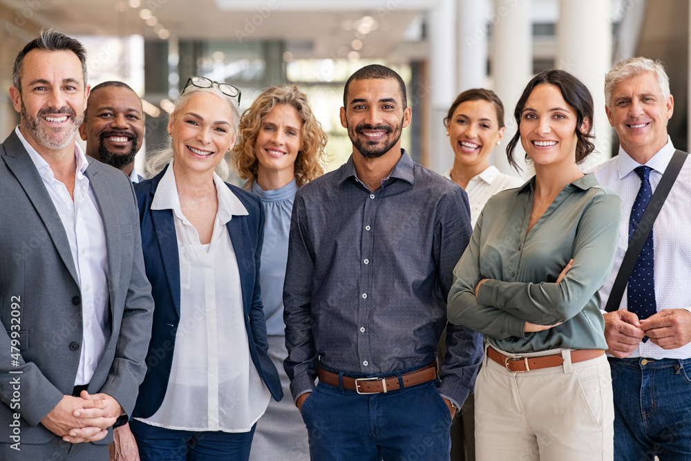 Group of successful multiethnic business team Stock Photo | Adobe Stock