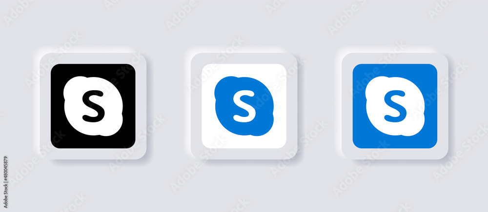 skype logo icon for popular social media icons logos or network ...