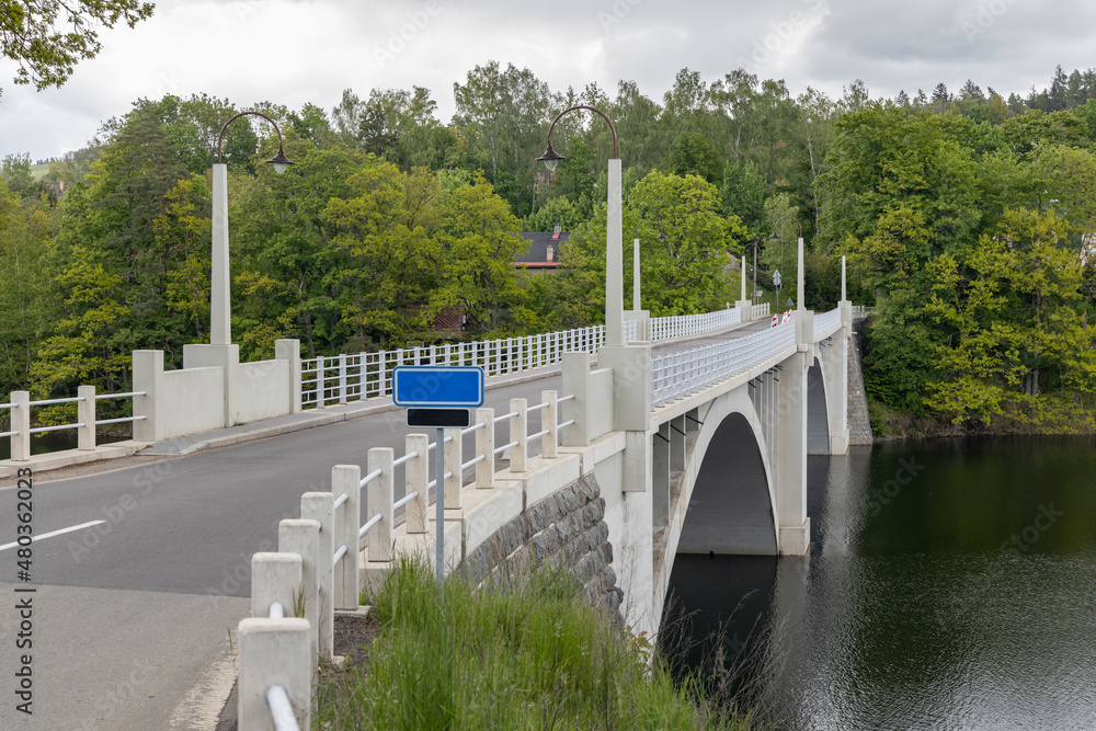 Reinforced concrete viaduct, Pastviny, Divoka Orlice, Eastern Bohemia ...