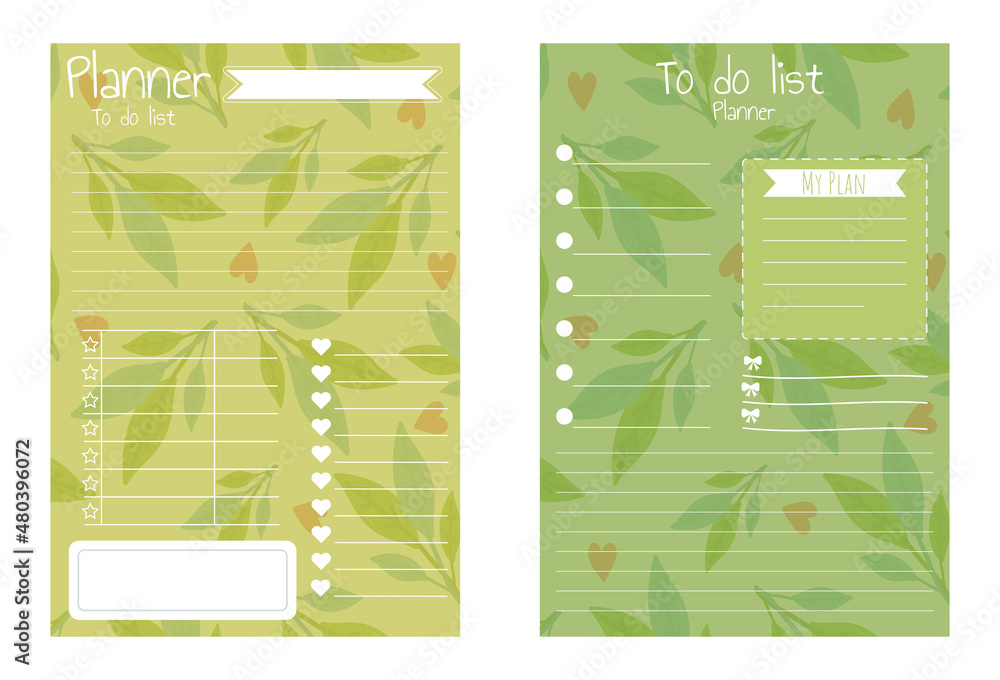 Cute paper note and printable. To do list template. Business organizer ...