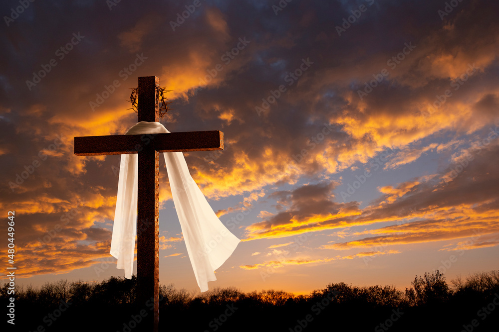 This dramatic sunrise lighting and Easter Cross makes a great Easter ...