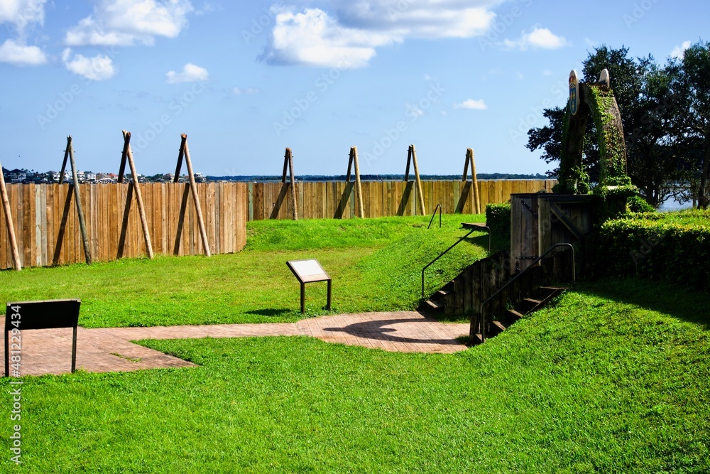 Стоковое фото «Fort Caroline National Memorial, Florida: Fort de la ...