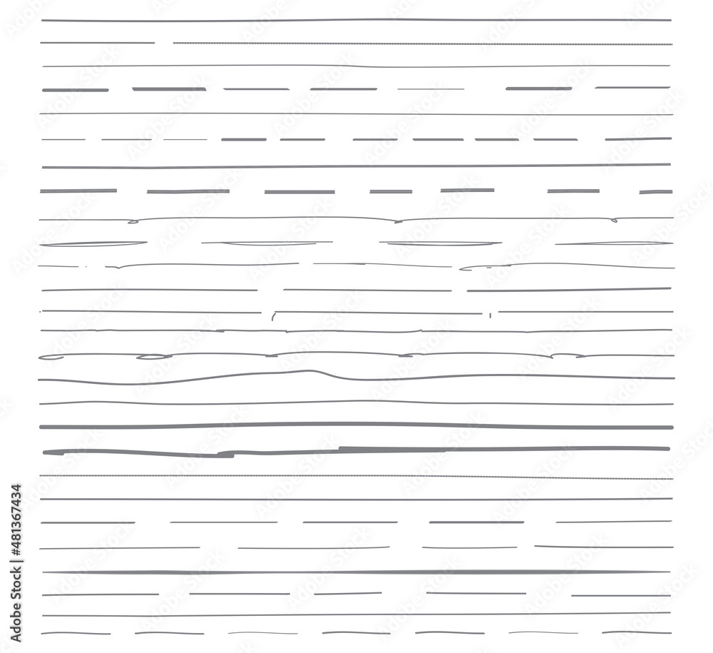 Black lines hand drawn vector set isolated on white background ...