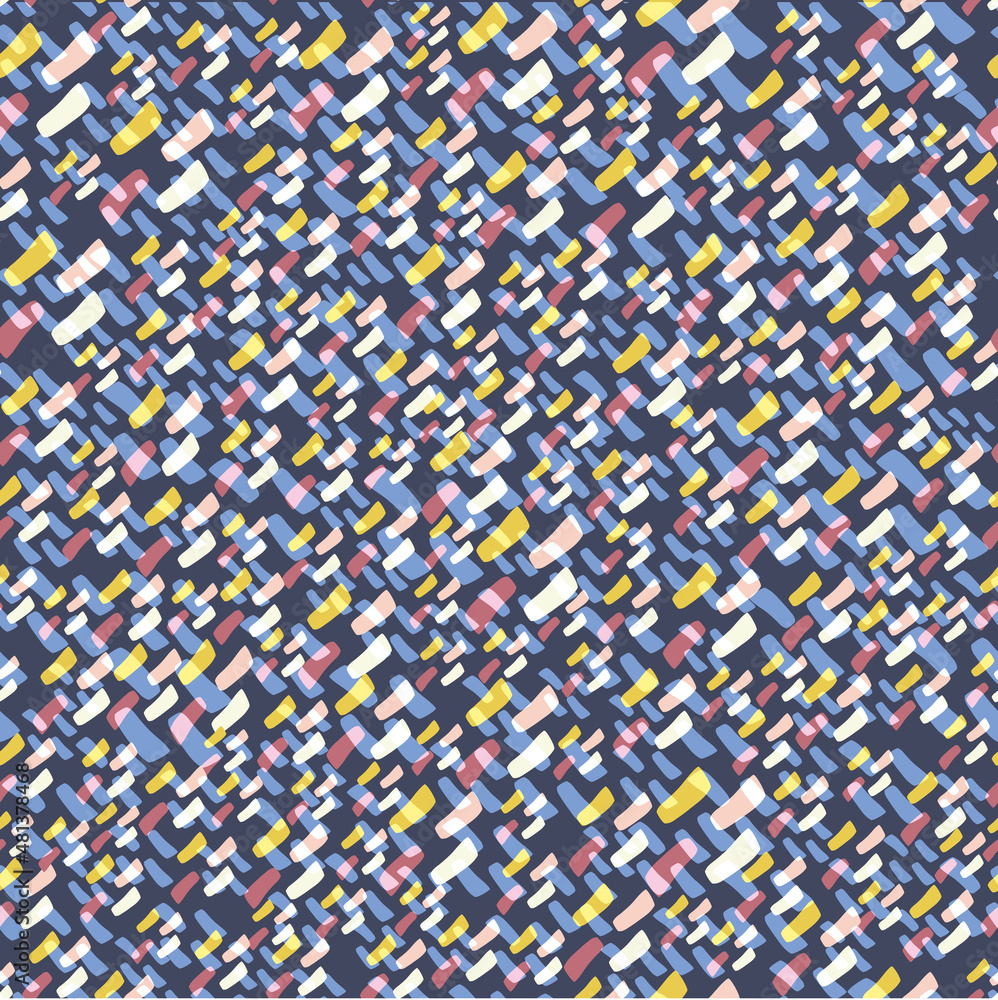 Abstract vector seamless pattern woven texture with hand drawn ...