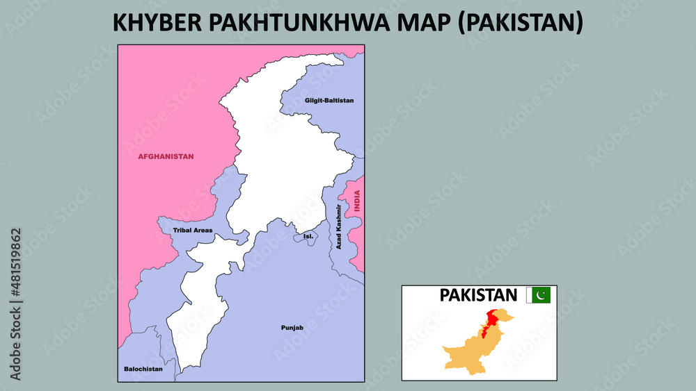 Khyber Pakhtunkhwa Map. Political map of Khyber Pakhtunkhwa. Khyber Pakhtunkhwa Map of Pakistan ...
