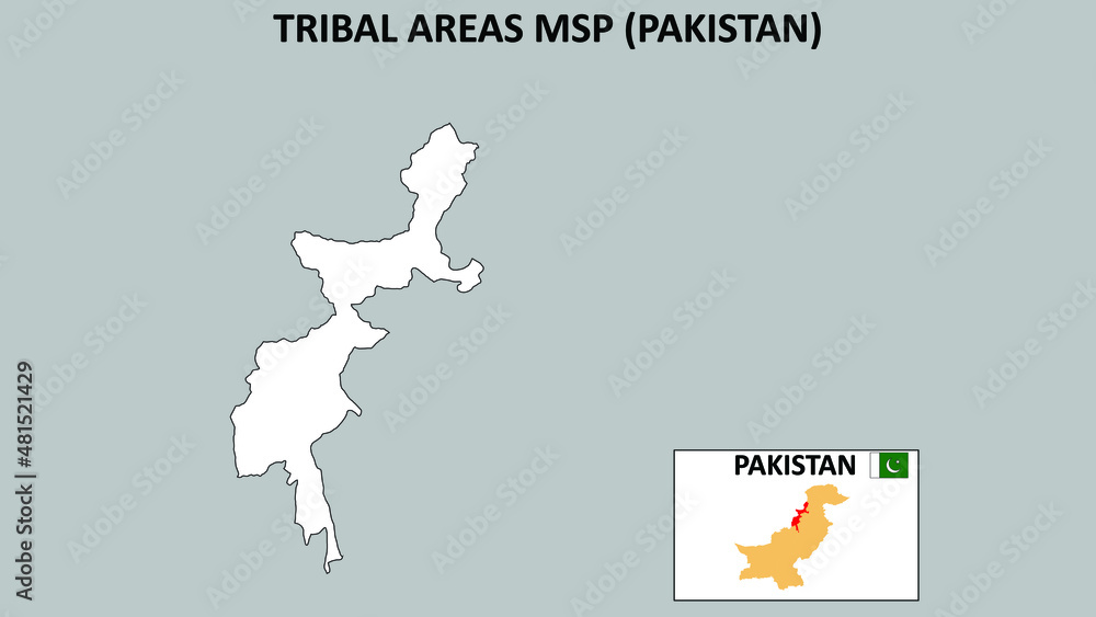 Tribals area Map. Tribals area Map Pakistan a with white background and ...