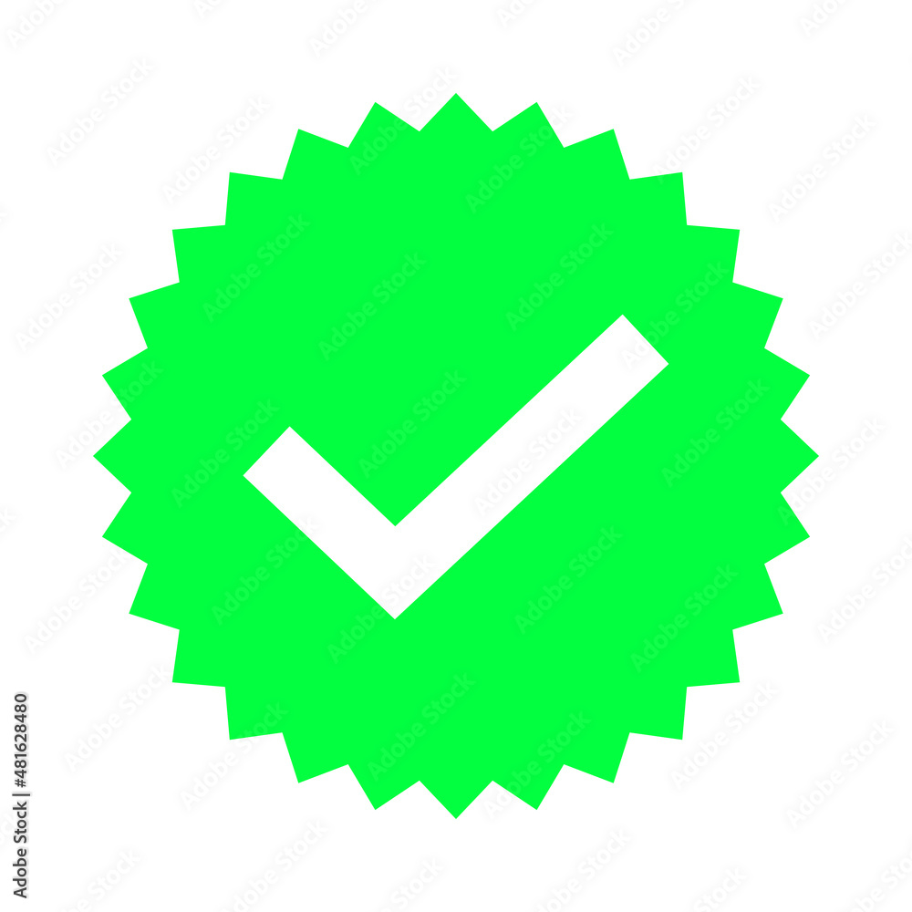 Green checkmark icon. Green verification check mark symbol. Stock ...