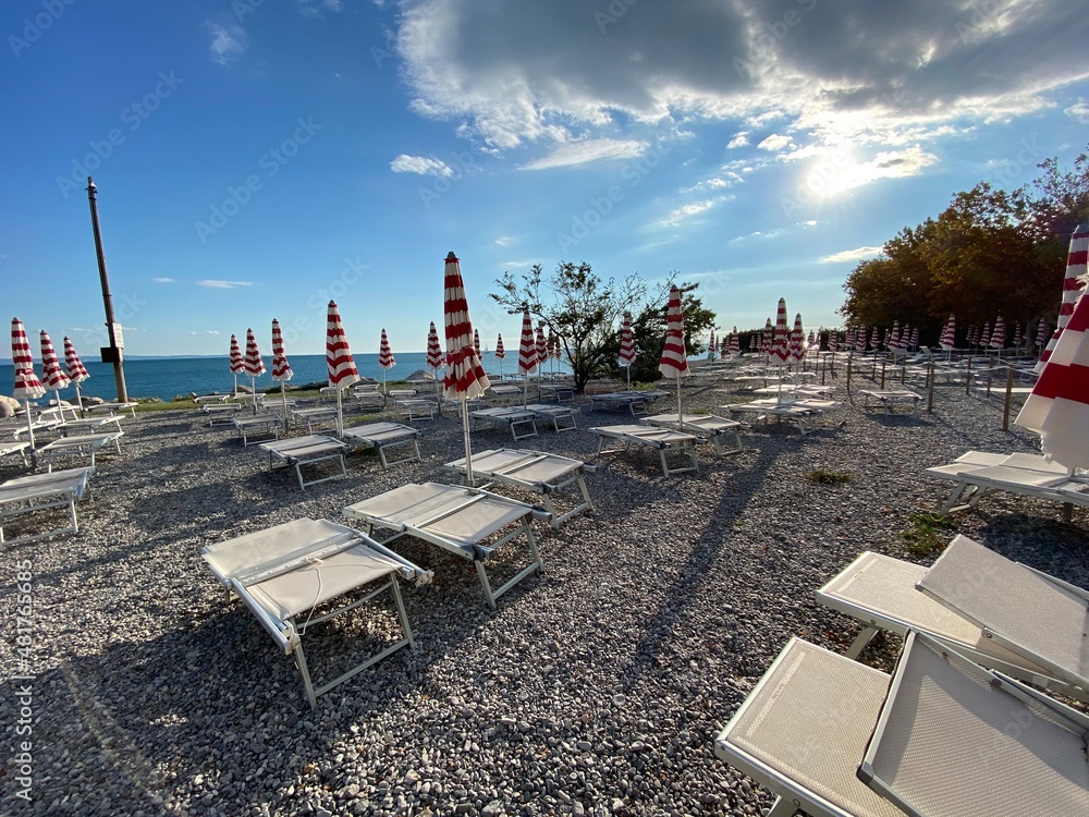 Sistiana zwischen Triest Duino und Grado in Friaul-Julisch Venetien Italien an der Adria ...