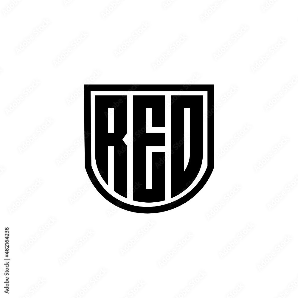 REO letter logo design with white background in illustrator, vector ...
