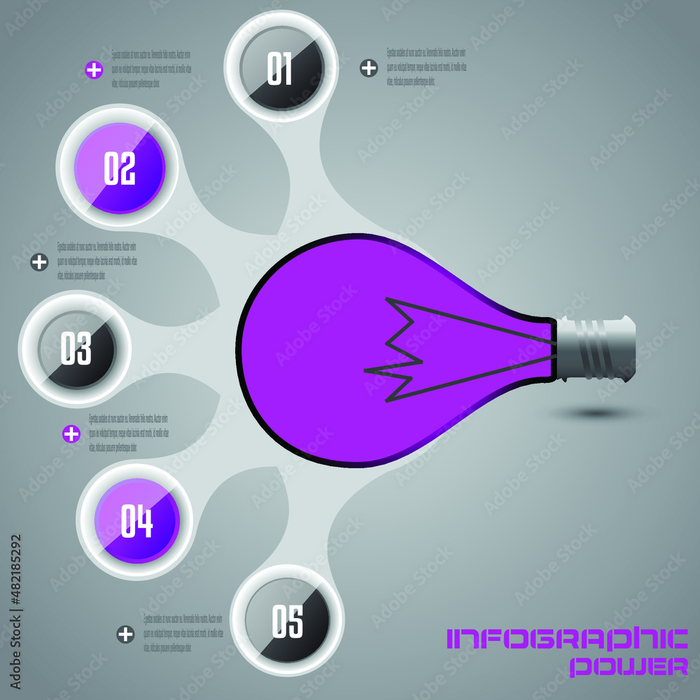 Infographics templates to display your data and processes. Stock Vector ...