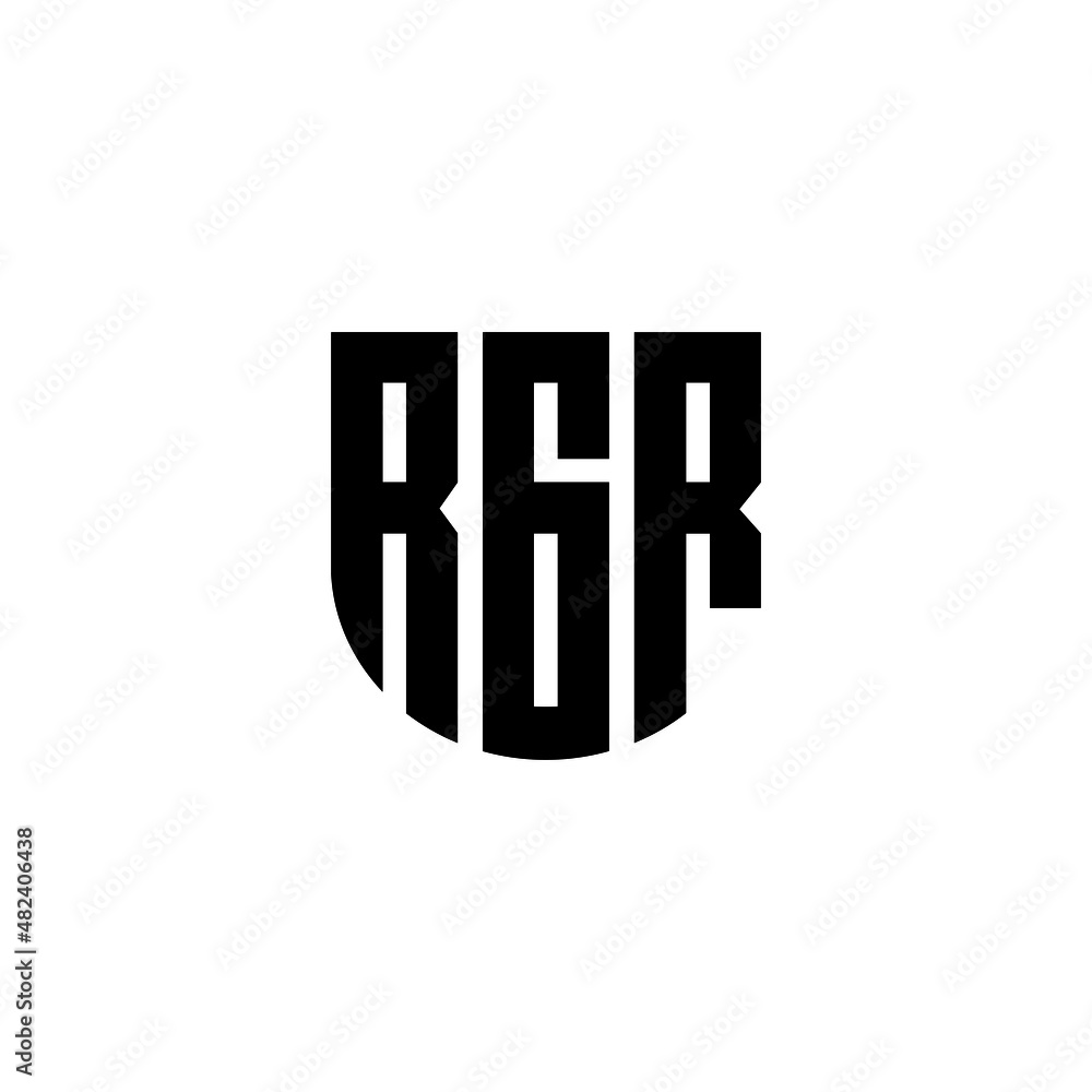 RGR letter logo design with white background in illustrator, vector ...