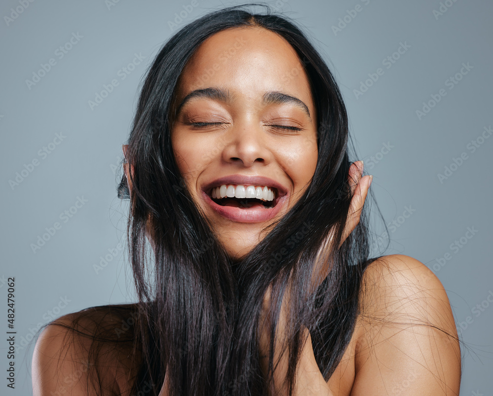 Hair doesn't make the woman, but good hair definitely helps Stock Photo ...