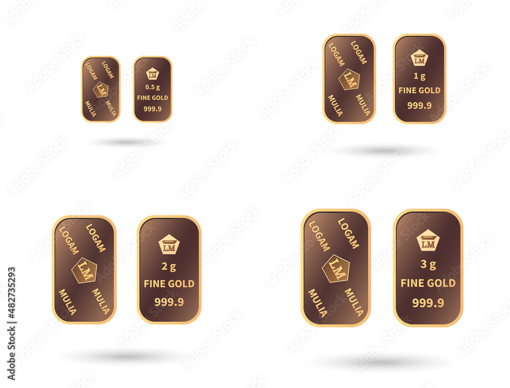 Antam's classic gold bullion with LOGAM MULIA (PRECIOUS METAL) print ...