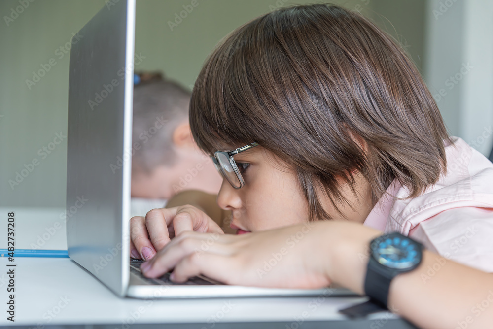 high school tudents feel bored and lazy to study in classroom Stock ...