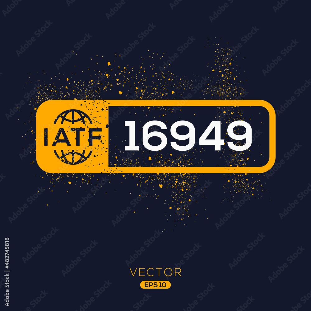 Creative (IATF 16949) Standard quality symbol, vector illustration ...