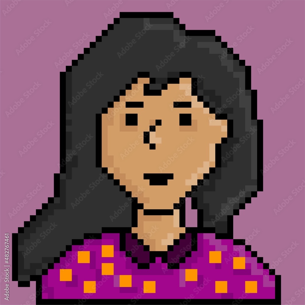 Pixel art style people character illustration Stock Vector | Adobe Stock